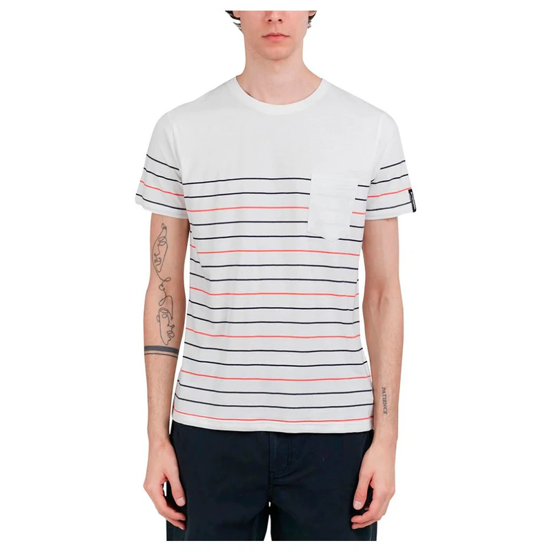 Fundango Tee-shirt manches courtes Jaggy Pocket Homme (Corail) | priva