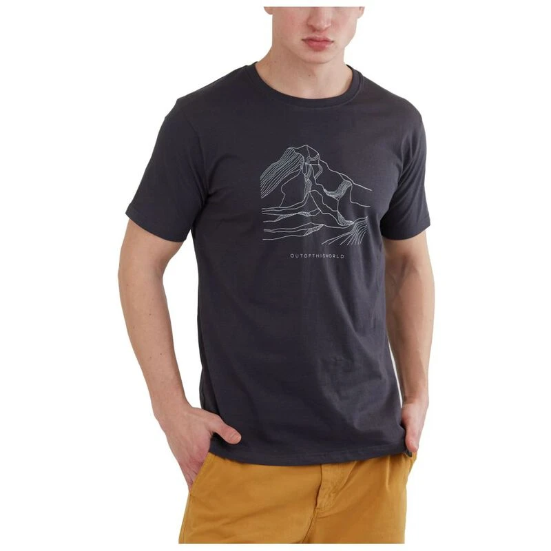 Fundango Mens Basic T11 Logo T-Shirt (Antracit) | Sportpursuit.com