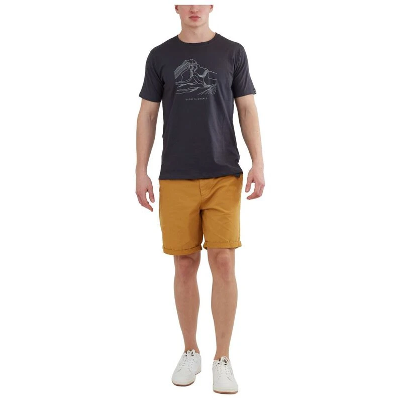 Fundango Mens Basic T11 Logo T-Shirt (Antracit) | Sportpursuit.com