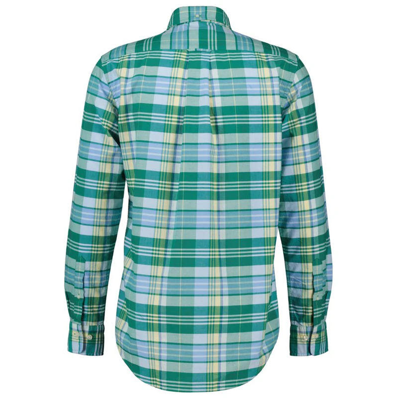 Gant Chemise Regular Classic Oxford Check Homme (Vert) | privatesports