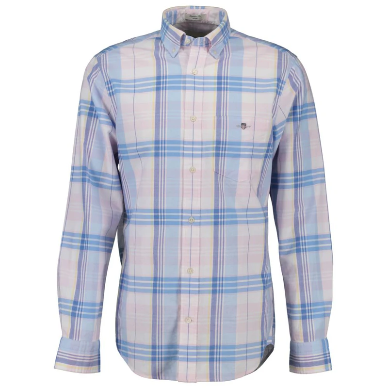 Gant Chemise Regular Classic Oxford Check Homme (Rose) | privatesports