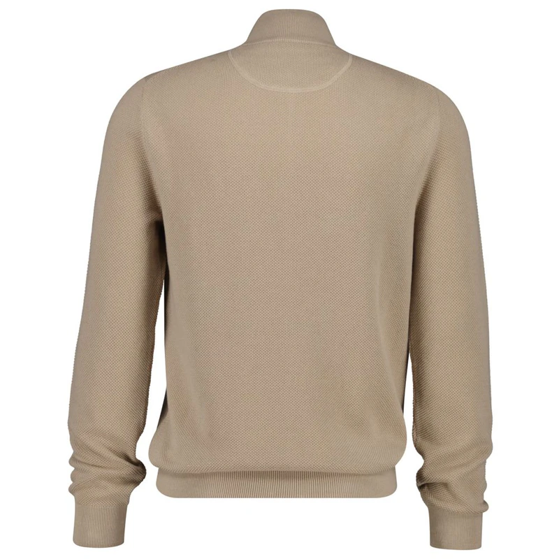 Gant Maglione Cotton Pique Half Zip Uomo (Marrone) | privatesportshop.