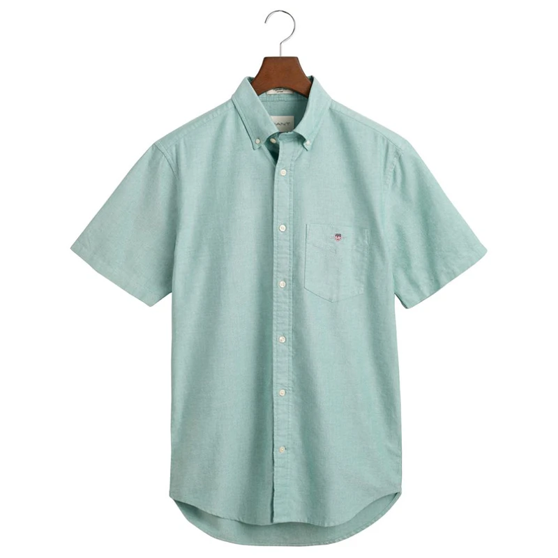 Gant Chemise Regular Classic Oxford Homme (Vert) | privatesportshop.fr