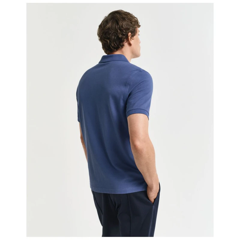 Gant Polo Regular Shield Pique Uomo (Blu) | privatesportshop.it