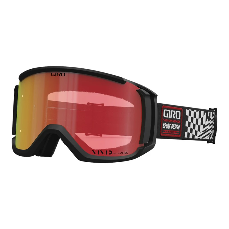 Giro Revolt Ski & Snowboarding Goggles (Black/Whte Vertigo Viv Ember)
