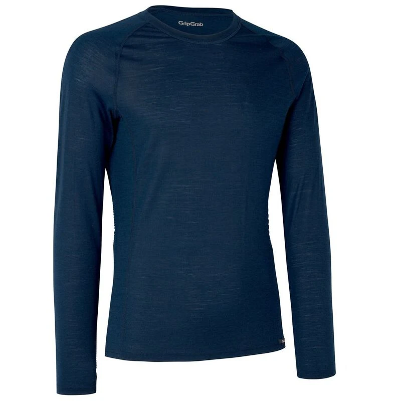 Gripgrab Merino Blend Thermal Long Sleeve Baselayer (Navy Blue) | Spor