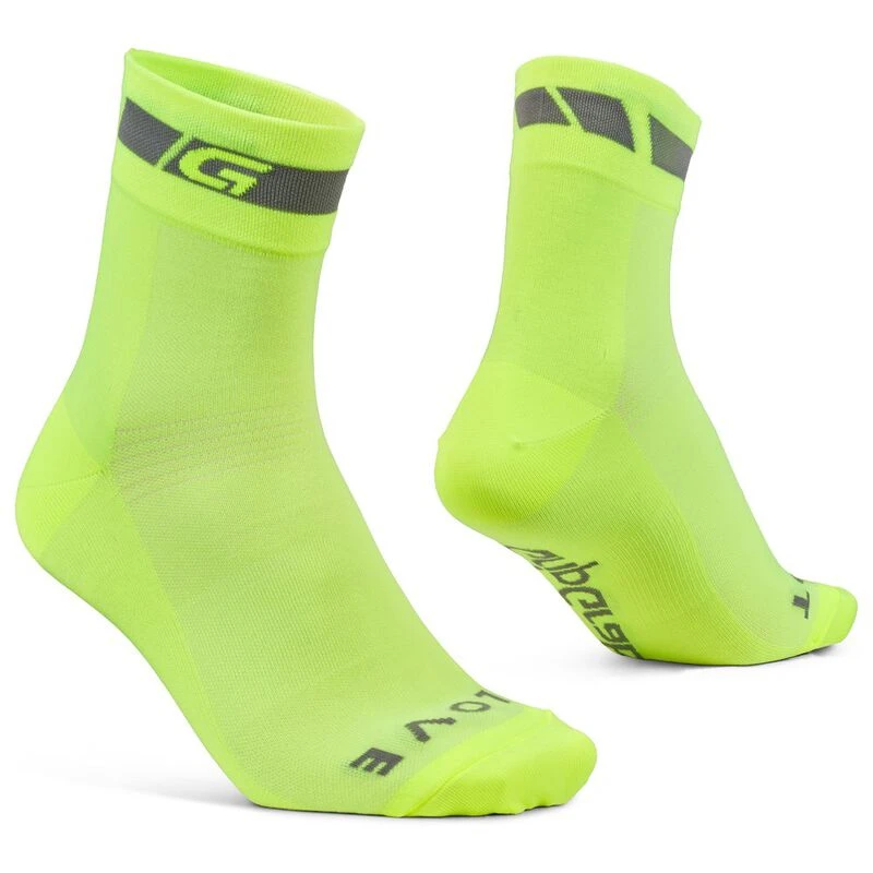 Gripgrab Hi-Vis Regular Cut Summer Socks (Yellow Hi-Vis) | Sportpursui