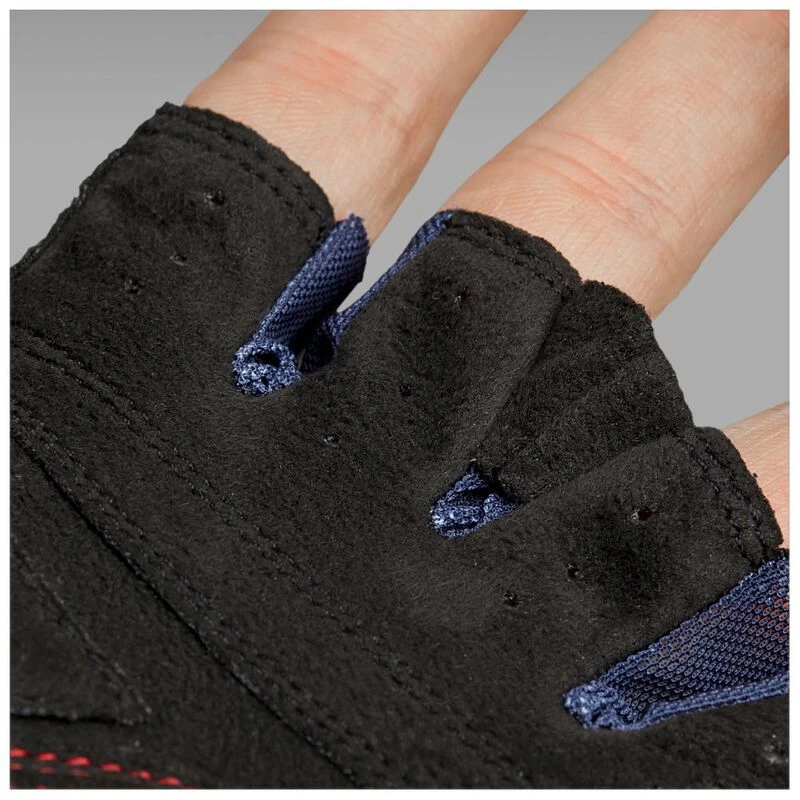 Gripgrab Solara Mesh Padded Summer Fingerless Gloves (Navy Blue) | Spo