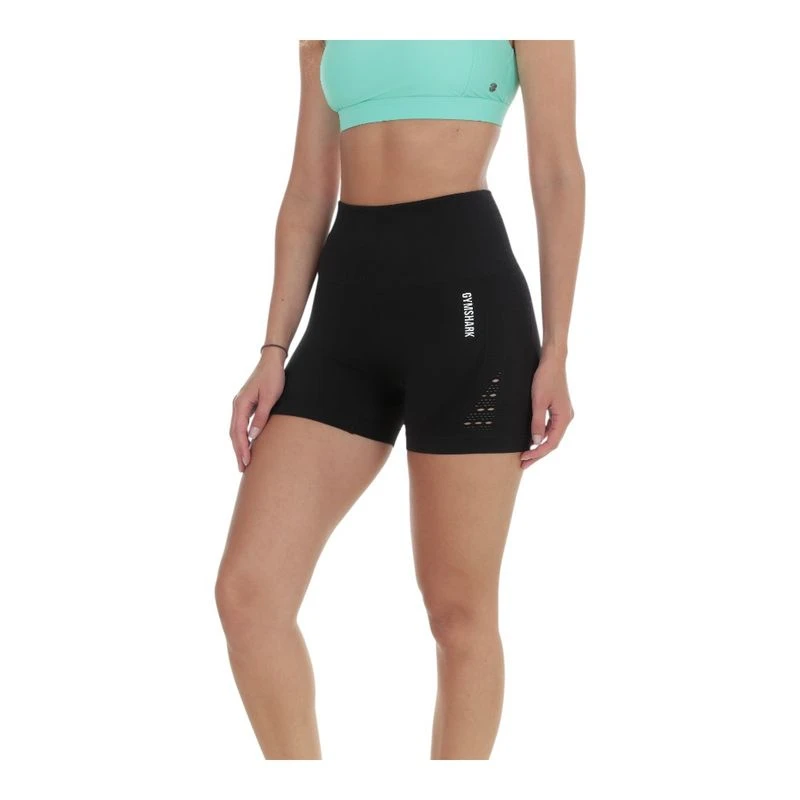 Gymshark Womens Energy Seamless Shorts (Black) | Sportpursuit.com
