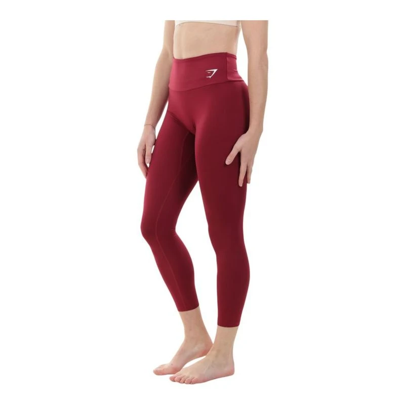 Gymshark Womens Training Full Lengh Tights (Red) | Sportpursuit.com