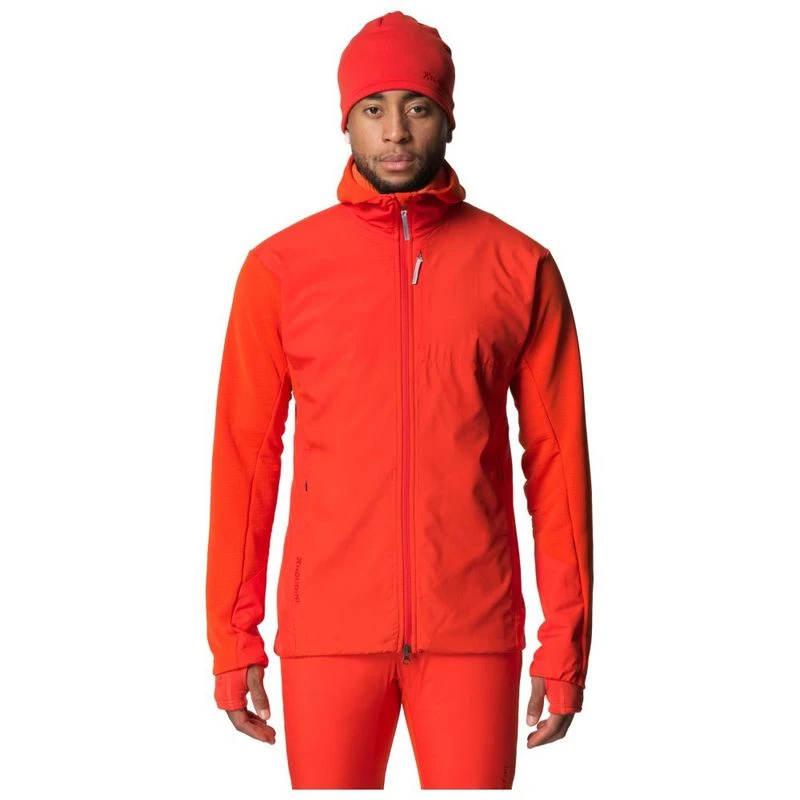 Houdini Mens Moonwalk Houdi Fleece Jacket (En Route Red) | Sportpursui