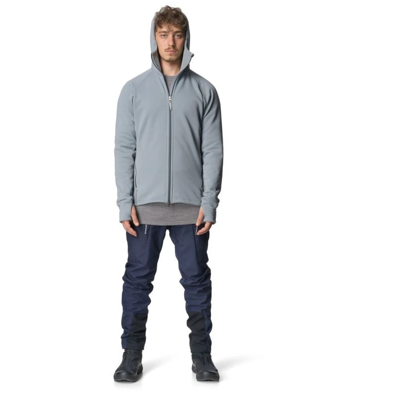 Houdini Mens Power Houdi Fleece Jacket (Brink Blue) | Sportpursuit.com