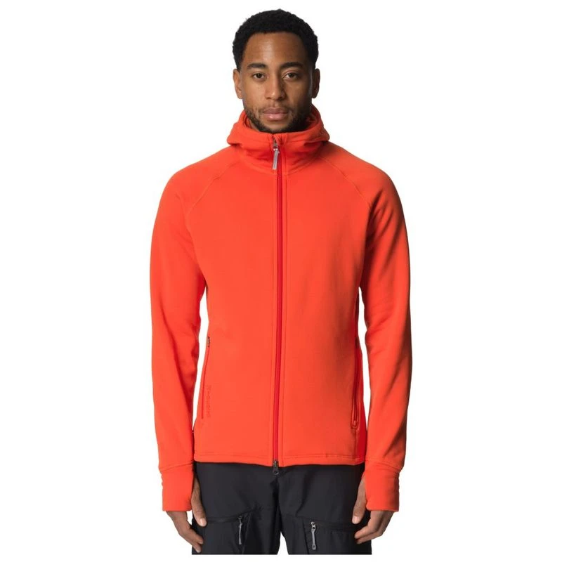 Houdini Mens Power Houdi Fleece Jacket (More Than Red) | Sportpursuit.