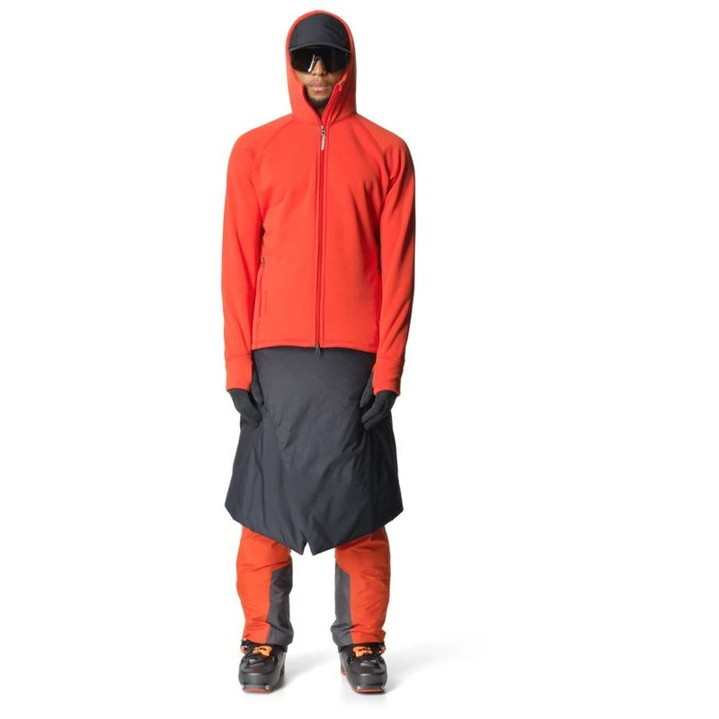 Houdini Mens Power Houdi Fleece Jacket (More Than Red) | Sportpursuit.