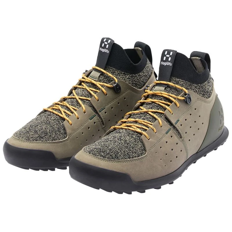 Haglofs Mens Duality AT2 Low Hiking Shoes (Lichen/Pumpkin Yellow) | Sp