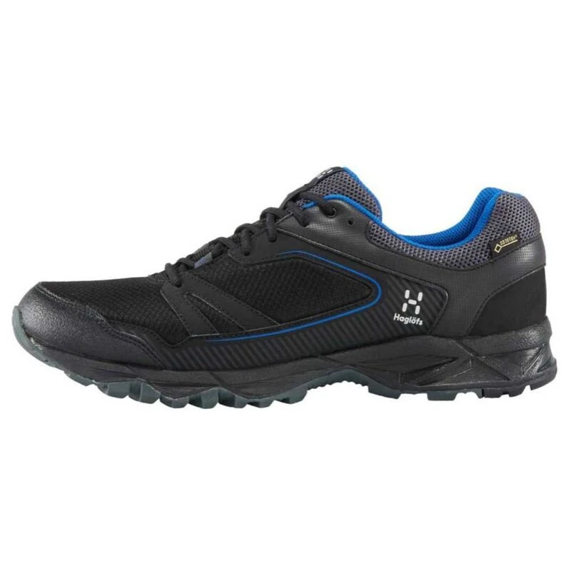 Haglöfs Mens Stega GTX Hiking Shoes (True Black/Storm Blue) | Sportpur