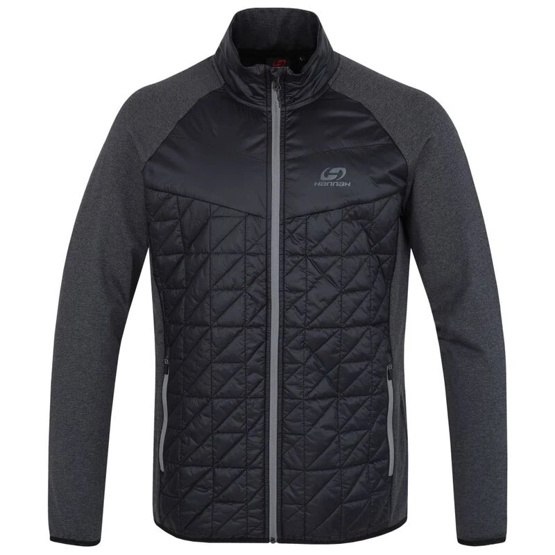 Hannah Mens Enryx Full Zip Hybrid Midlayer (Anthracite/Dark Gray Mel)