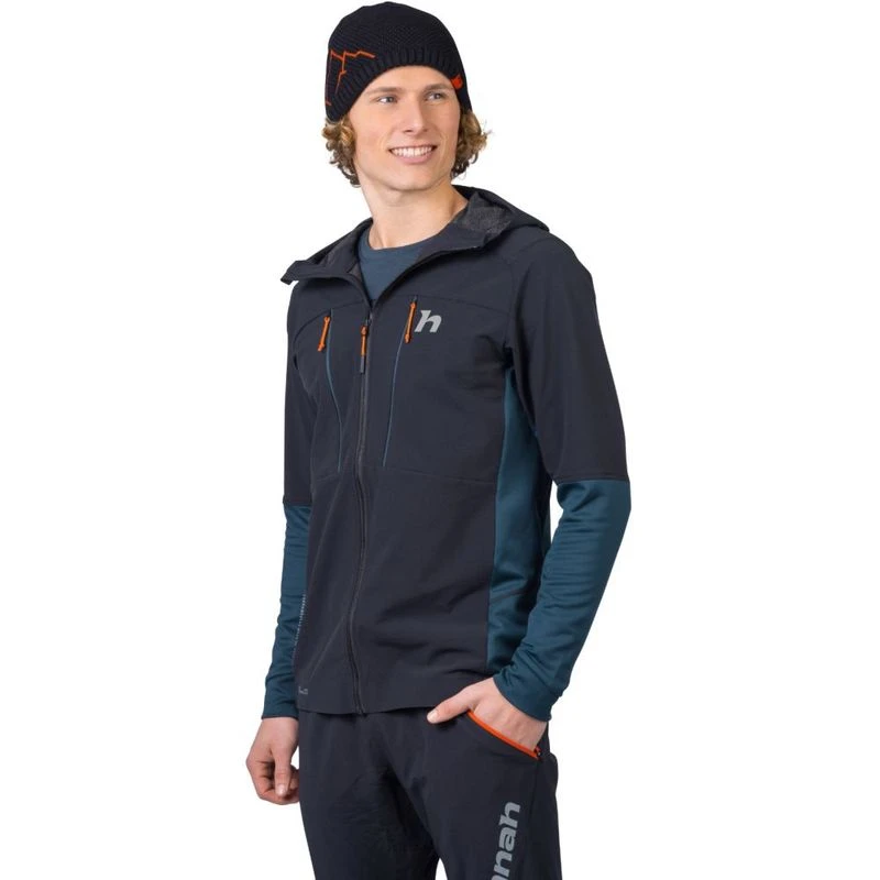 Hannah Mens Trane Jacket (Black/Blue) | Sportpursuit.com