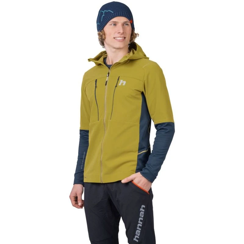 Hannah Mens Trane Jacket (Yellow/Blue) | Sportpursuit.com
