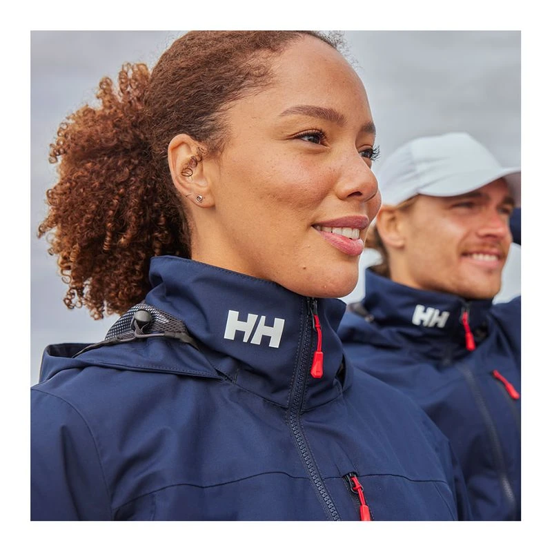 Helly Hansen Womens Crew Jacket (Navy) | Sportpursuit.com