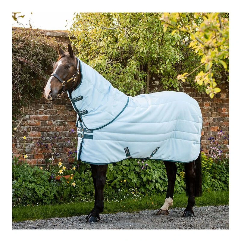 Horseware Couverture de box Amigo Plant Dye Stable 600D 200G (Bleu)