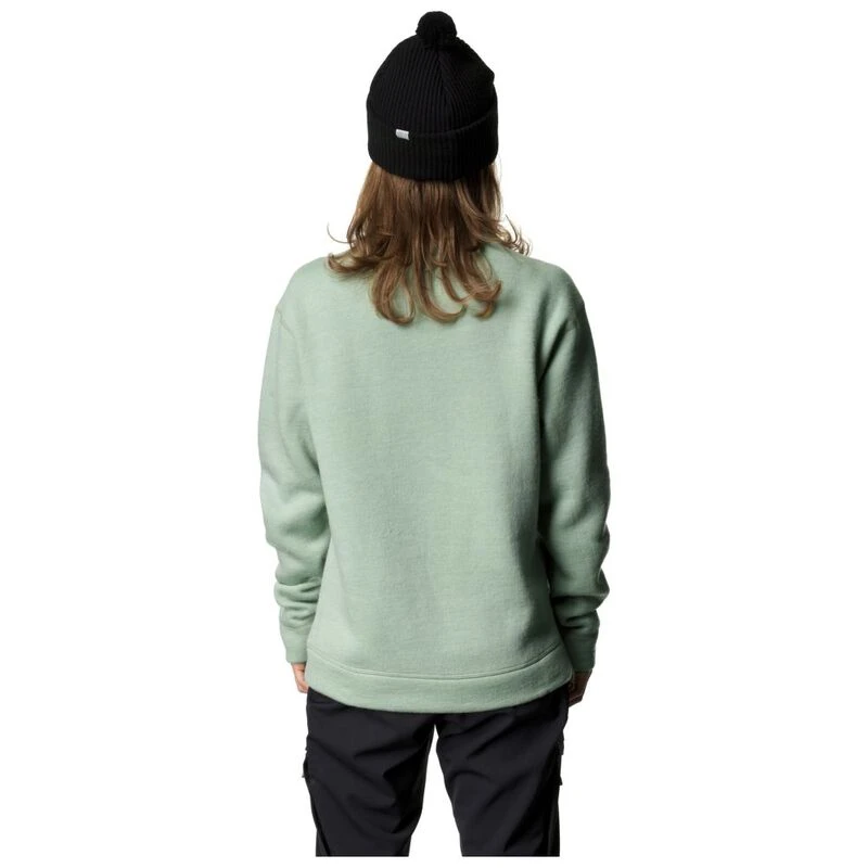 Houdini Womens Alto Merino Blend Crew Pullover (Green Horizon) | Sport