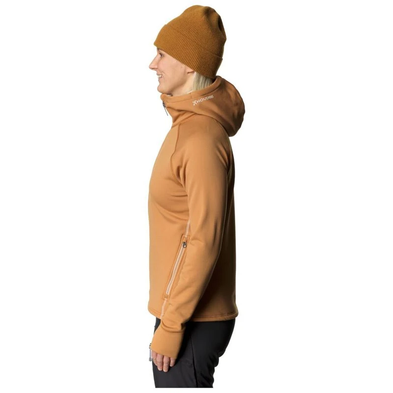 Houdini Womens Power Houdi Fleece Jacket (Hazel) | Sportpursuit.com