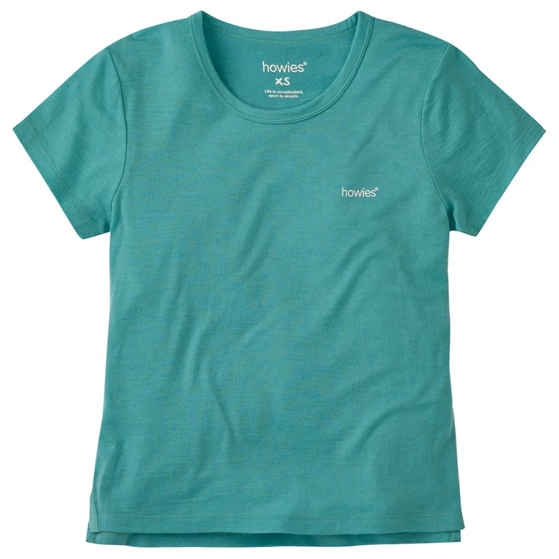 Howies Tee-shirt manches courtes Fenni Merino Femme (Bleu) | privatesp