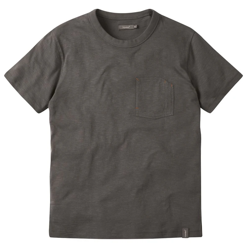 Howies Mens Sheen Organic Pocket Short-Sleeve T-Shirt (Dark Shadow)