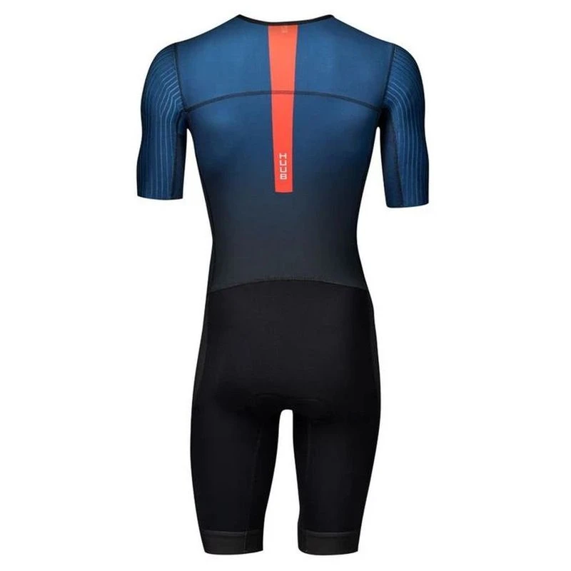 HUUB Mens Earo Pro Aero Long Course Tri Suit (Navy/Red) | Sportpursuit