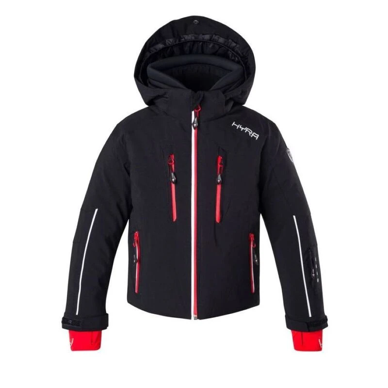 Hyra Boys Maroon Peak Ski Jacket (Black) | Sportpursuit.com