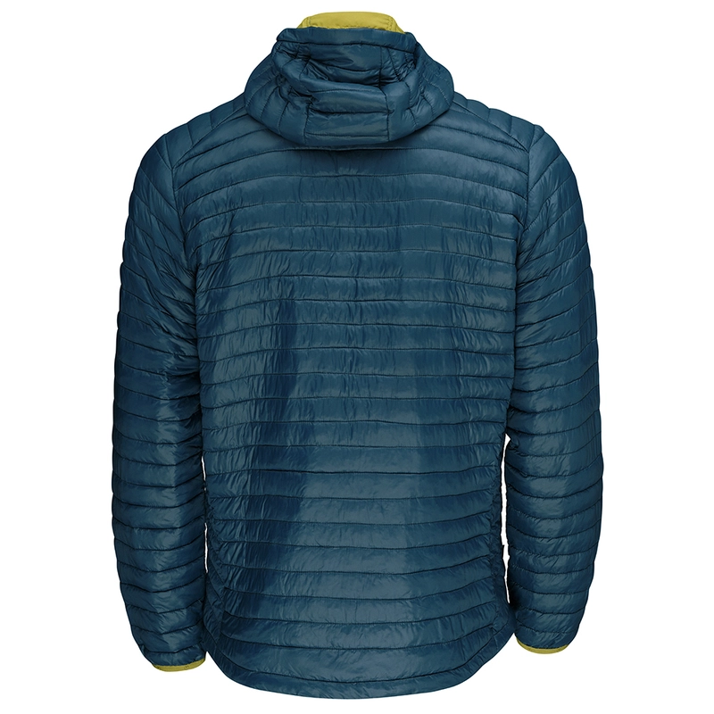 Isobaa Mens Merino Wool Insulated Jacket (Petrol/Lime) | Sportpursuit.