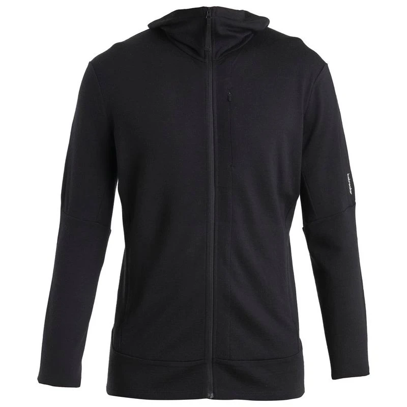 Icebreaker Mens 260 Quantum IV LS FZ Jacket (Black) | Sportpursuit.com