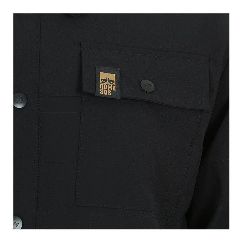 Rome Mens Shacket Shirt (Black) | Sportpursuit.com