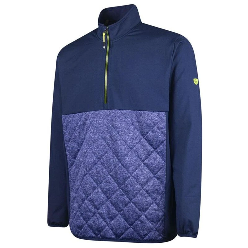 Island Green Mens Windstopper 1/4 Zip Pullover (Navy/Marine Marl) | Sp