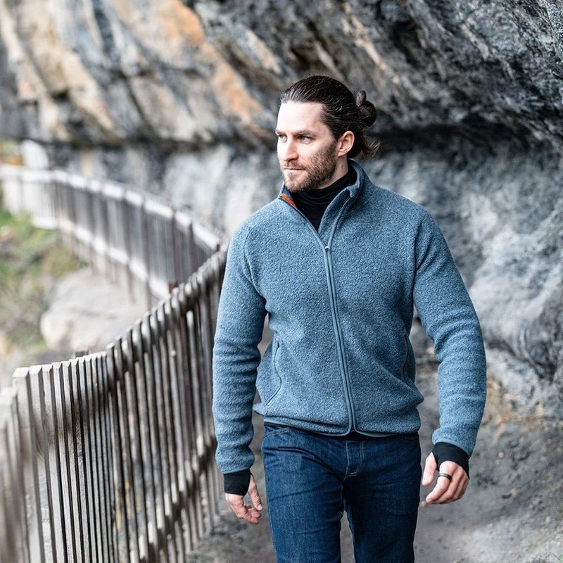 Isobaa Mens 420 Borg Merino Blend Fleece (Ocean) | Sportpursuit.com
