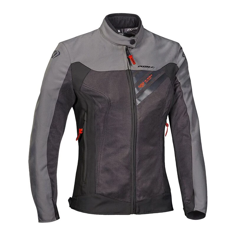 Ixon Womens Orion Jacket (Anthracite/Grey/Red) | Sportpursuit.com