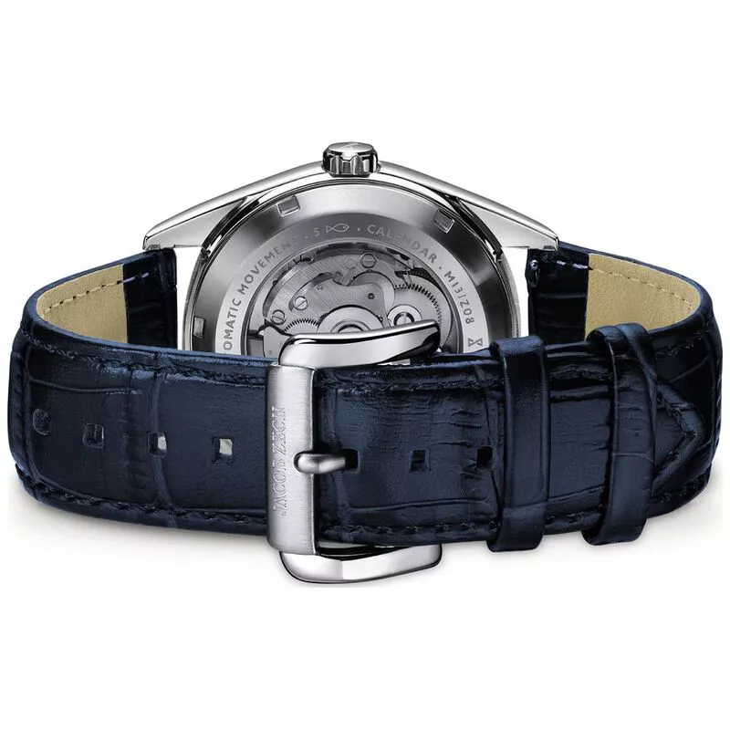 Jacob Zech Munich Automatic Watch (Silver/Dark Blue) | Sportpursuit.co