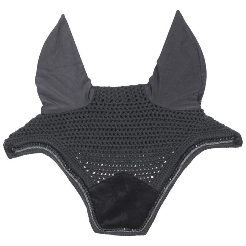 Kentucky Bonnet anti-mouches Velvet Pearls (Black) | privatesportshop.