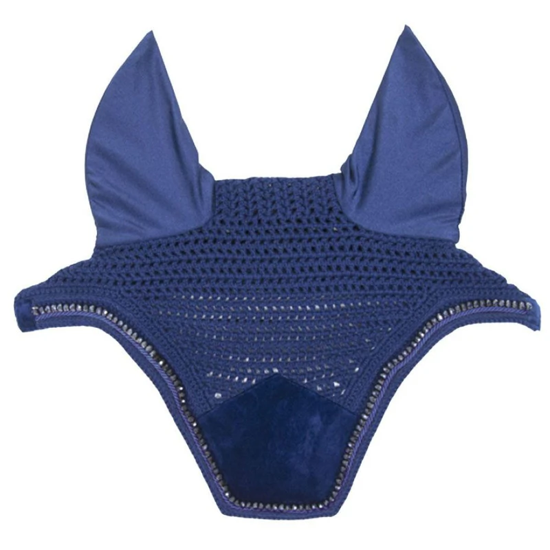 Kentucky Bonnet anti-mouches Velvet Pearls (Navy) | privatesportshop.f