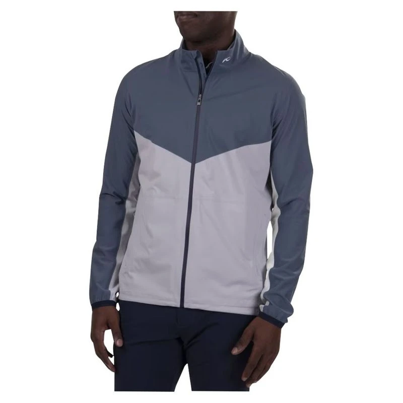 Kjus Mens Rain Rescue 2.5L Jacket (Steel Blue/Alloy) | Sportpursuit.co