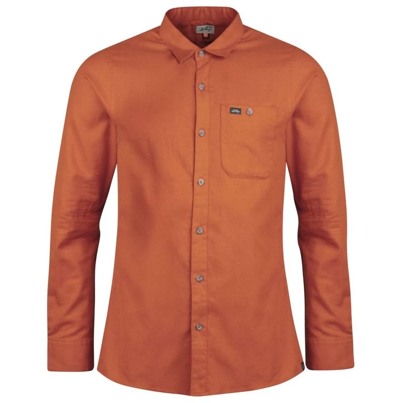Lundhags Mens Ekren Solid Shirt (Amber) | Sportpursuit.com