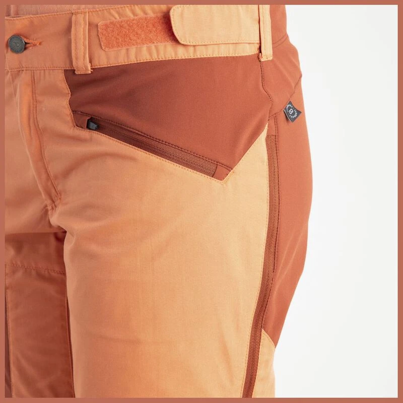 Lundhags Womens Makke Light Stretch Hybrid Trousers (Coral/Rust) | Spo