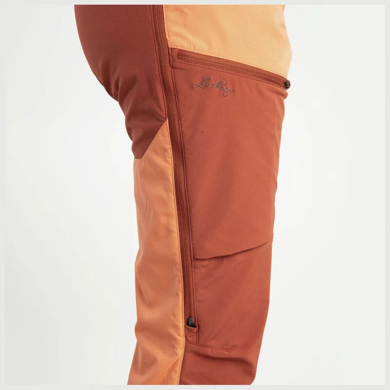 Lundhags Womens Makke Light Stretch Hybrid Trousers (Coral/Rust) | Spo