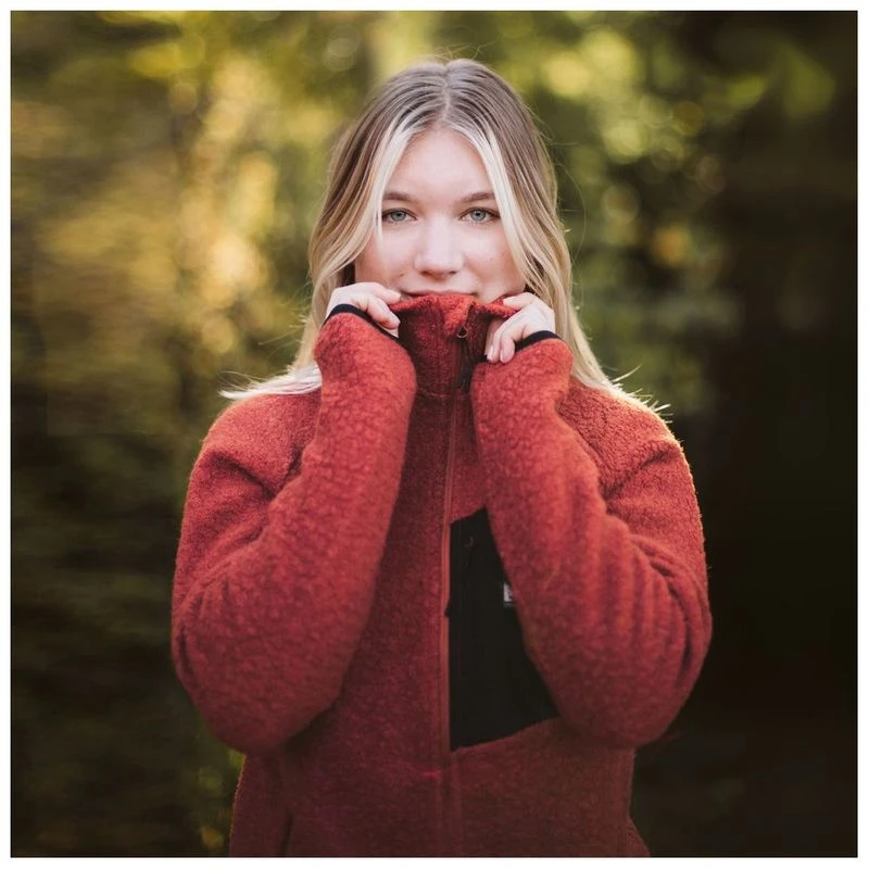 Lundhags Mens Flok Wool Pile Jacket (Mellow Red) | Sportpursuit.com