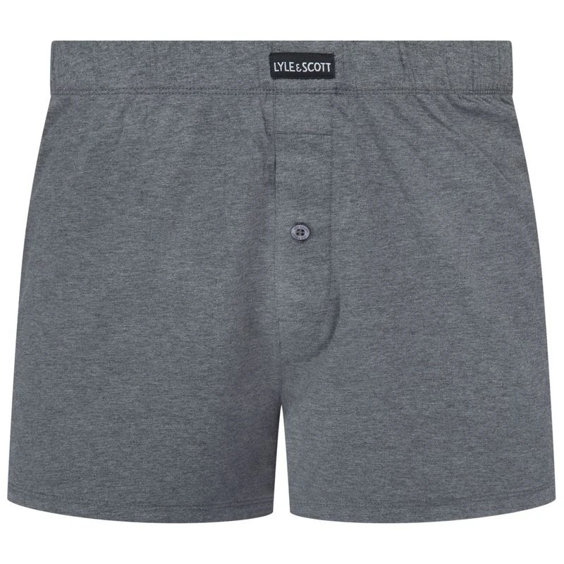 Lyle Scott Mens Temi 3-Pack Jersey Boxer Shorts Underwear (Pine Grove/