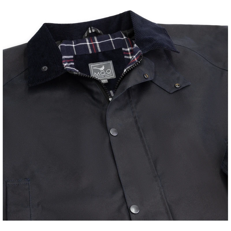 MGO Mens Boris Wax Jacket (Navy) | Sportpursuit.com