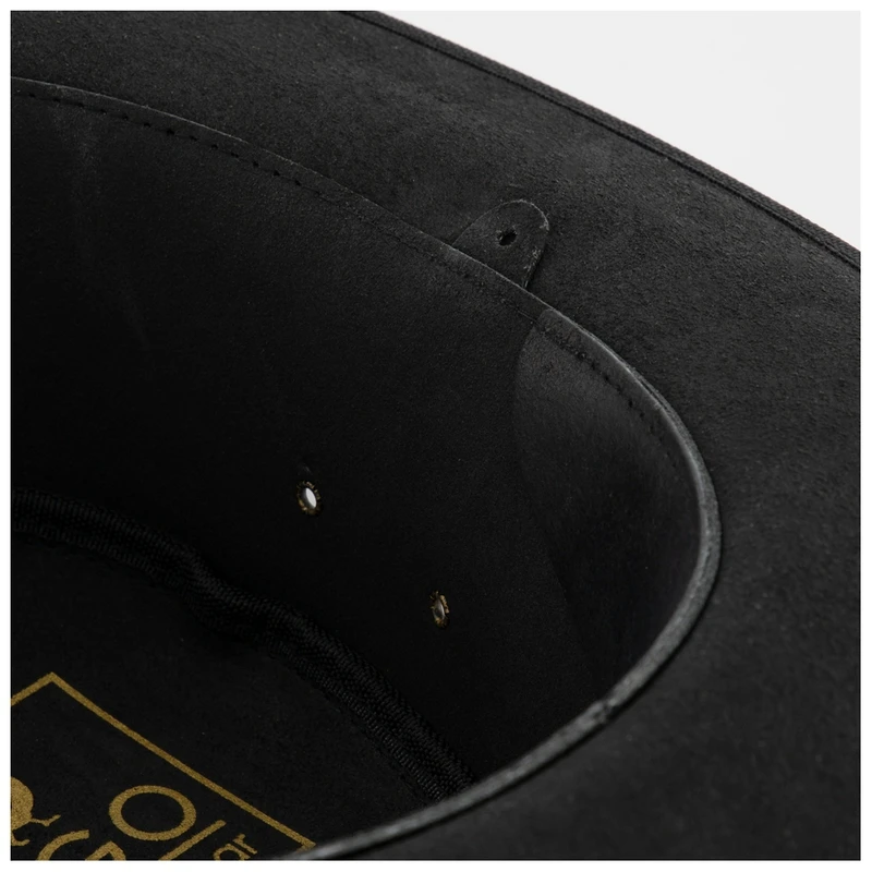 MGO Leather Country Cowboy Hat (Black) | Sportpursuit.com
