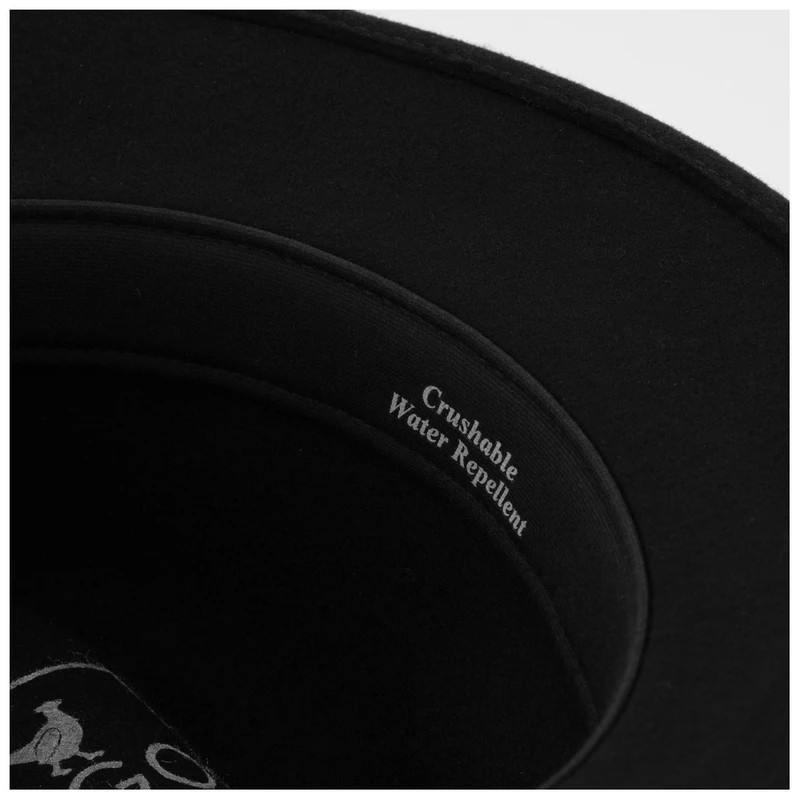 MGO Wood Fedora Hat (Black) | Sportpursuit.com