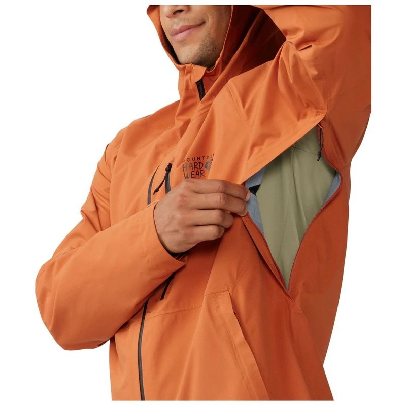 Mountain Hardwear Mens Stretch Ozonic Jacket (Raw Carnelian) | Sportpu